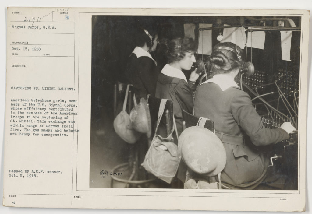 “Hello Girls” – Women Telephone Operators during WWI – The Unwritten Record