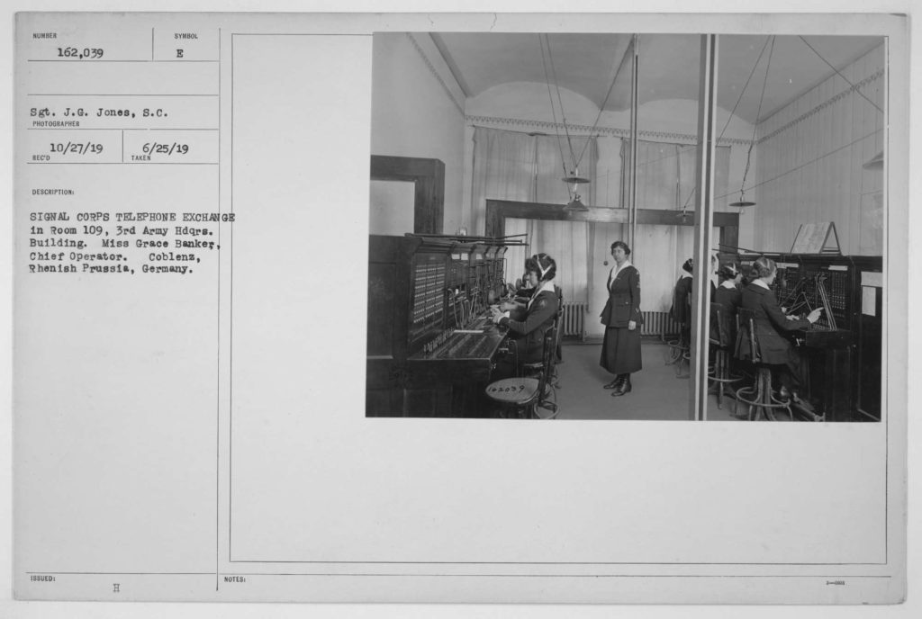 “Hello Girls” – Women Telephone Operators during WWI – The Unwritten Record