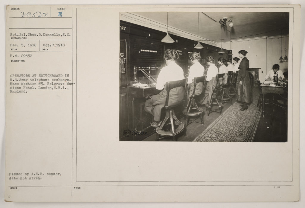 “Hello Girls” – Women Telephone Operators during WWI – The Unwritten Record