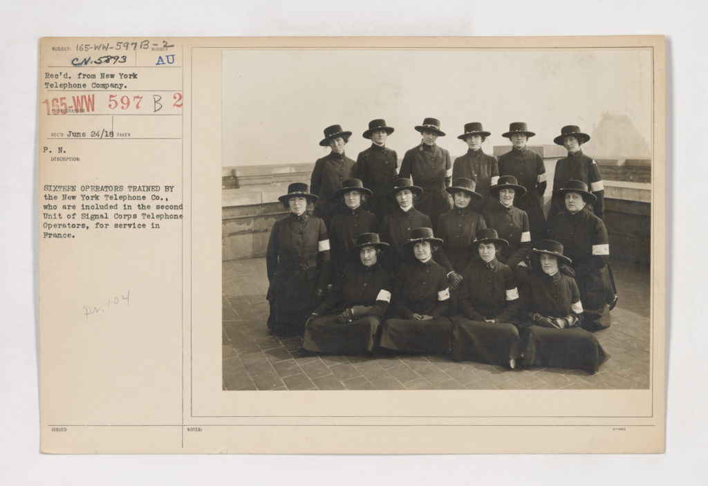 “Hello Girls” – Women Telephone Operators during WWI – The Unwritten Record