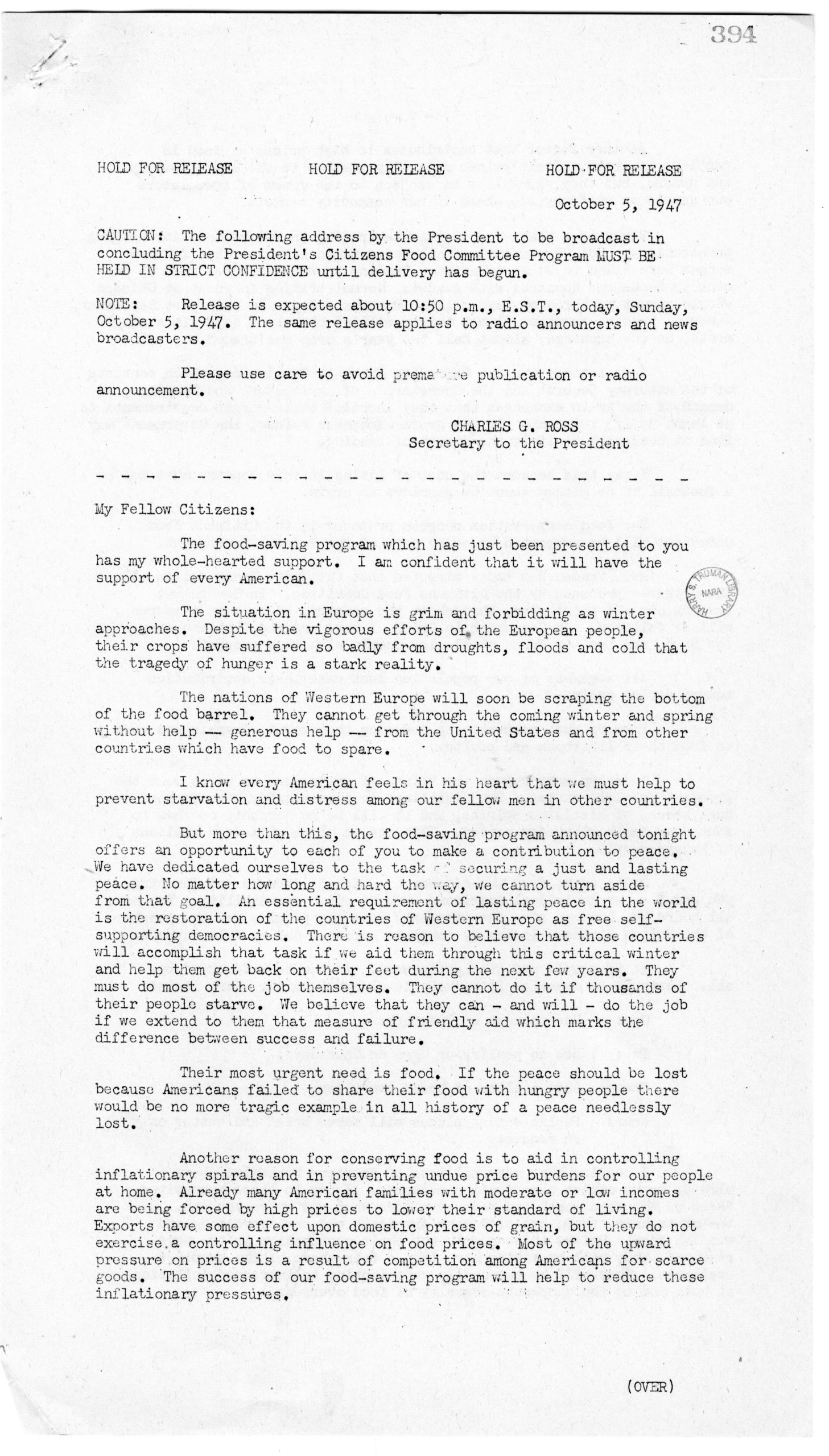 President Truman’s Media Milestone: The First Televised Speech from the ...